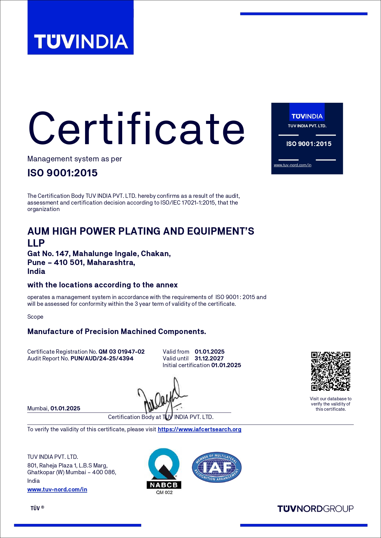 Quality Assurance | Kores Foundry